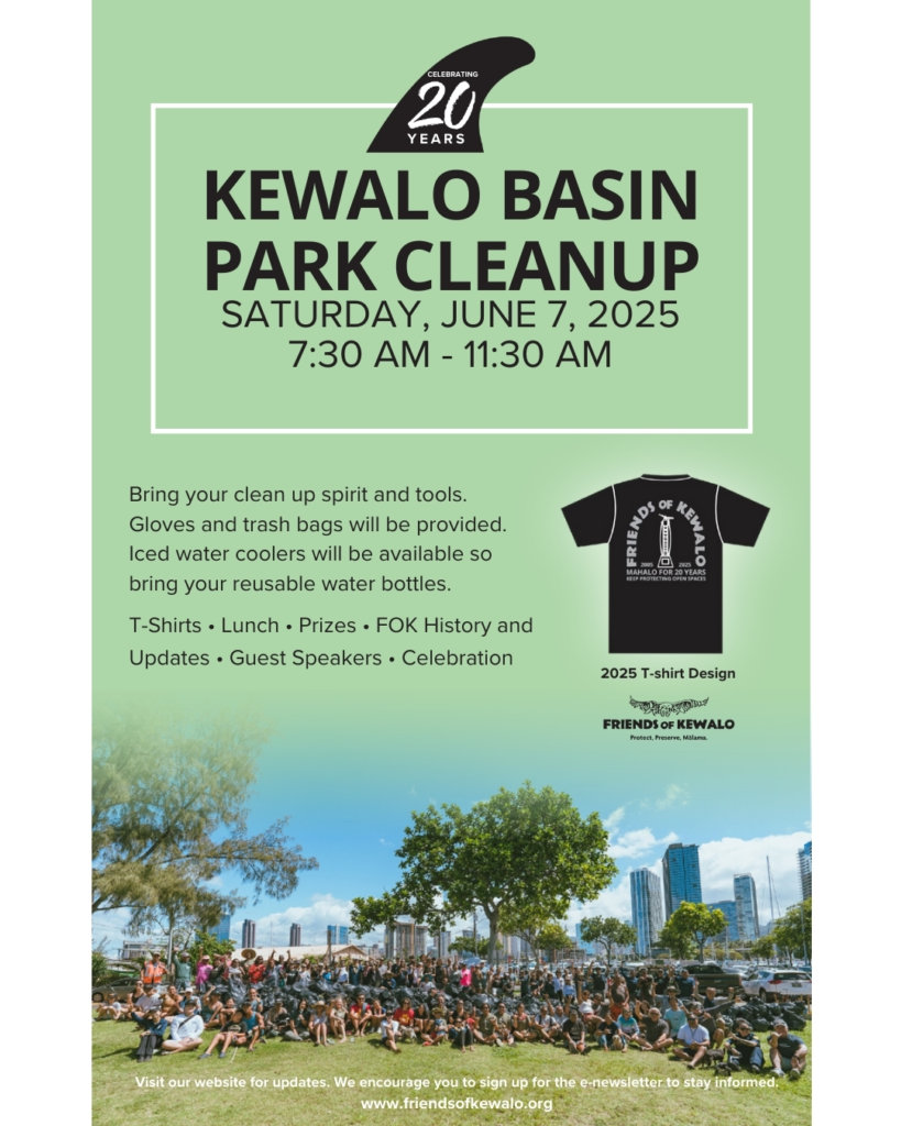 Happy 20th to Friends of Kewalos…Join us for the 18th Annual Beach ...