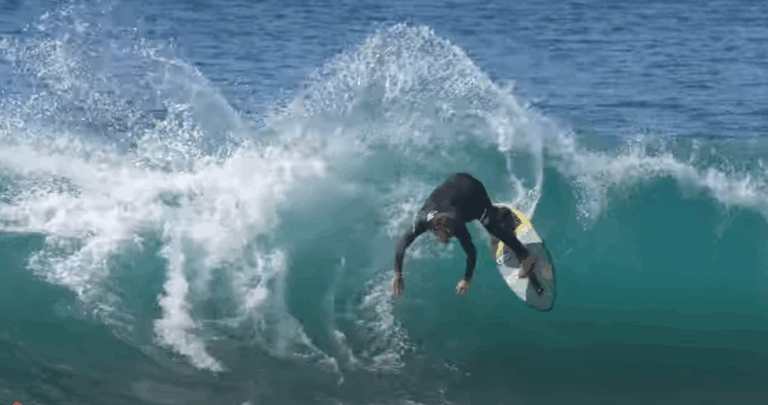 World Champion Skimboarder Lucas Fink Sneaks in a Session at the Wedge ...