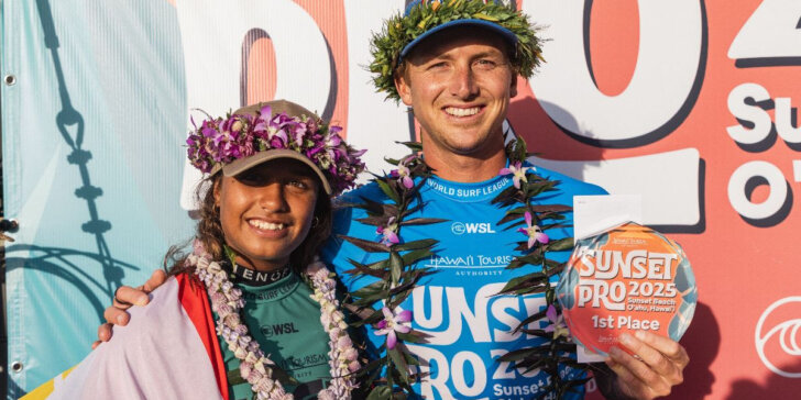 Kiara Goold and Finn McGill Win HTA Sunset Pro | Surf News Network